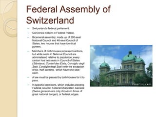 Politics of Switzerland | PPTX