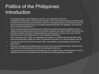 Politics of the Philippines | PPTX