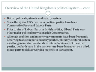 Politics of the United Kingdom | PPTX | Politics