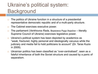 Politics of Ukraine | PPTX