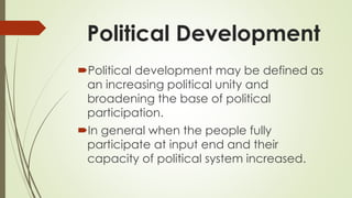 Politics & political development | PDF