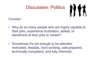 Politics, Projects and Project Management sample slides | PDF