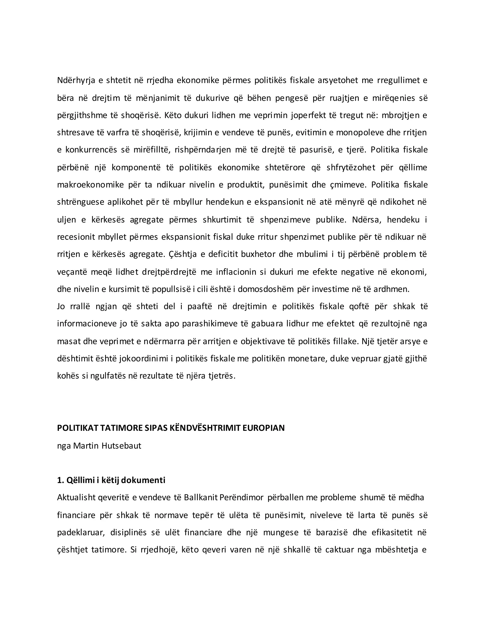 Politika fiskale | DOCX