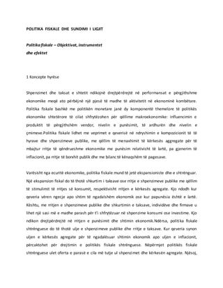 Politika fiskale | DOCX
