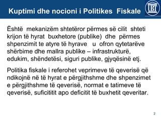 Politika fiskale | PPT