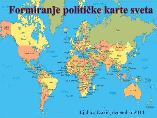 Politička karta sveta lj đ | PPTX