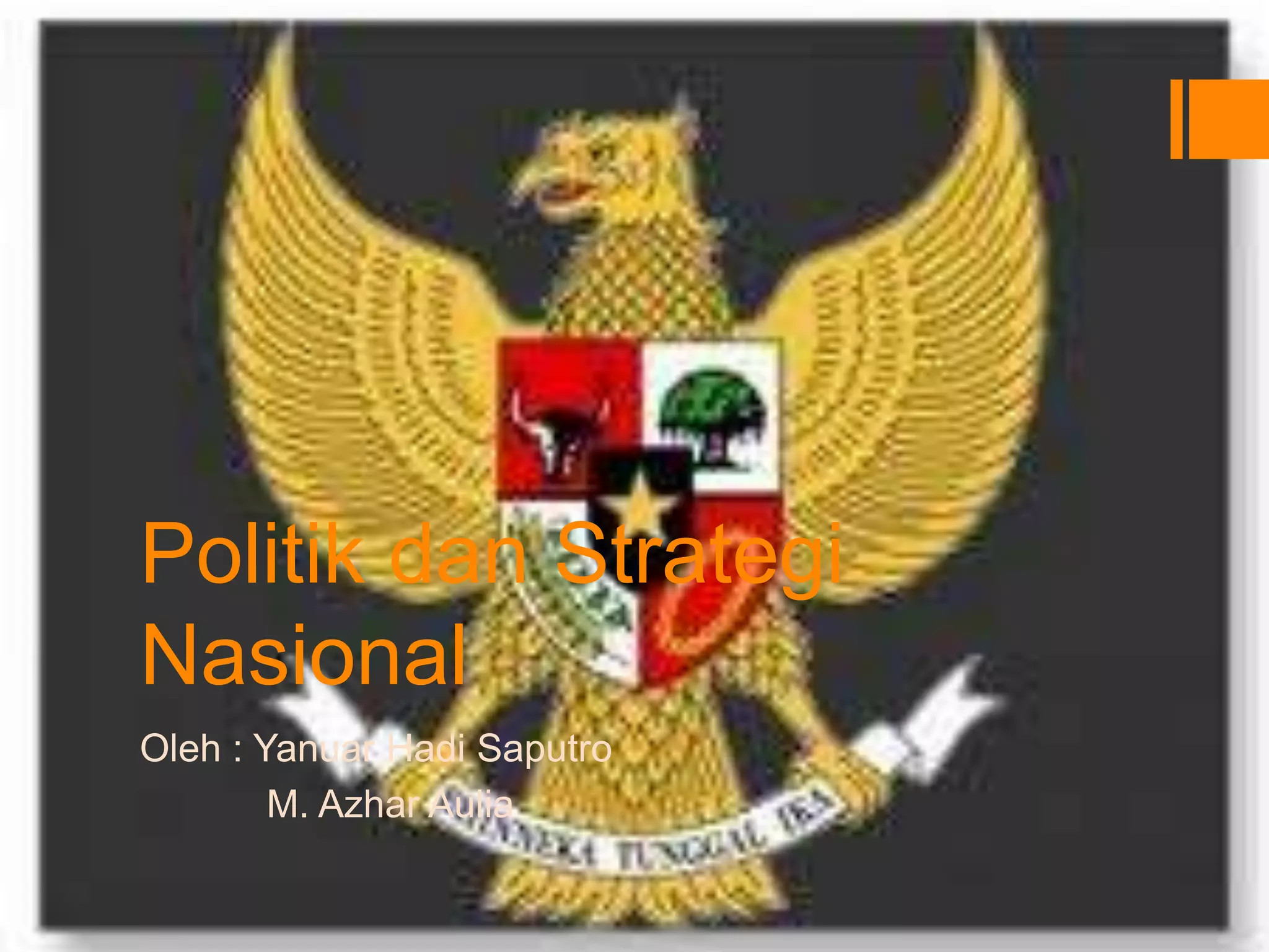 Politik dan strategi nasional | PPTX