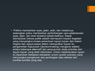 Politik dan strategi nasional | PPTX