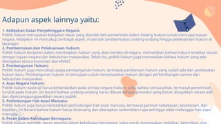 Politik Hukum Nasional dan tujuan politik hukum nasional | PPTX