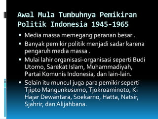 Politik indonesia era revolusi | PPTX