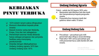 Politik pintu terbuka di Hindia Belanda.pptx