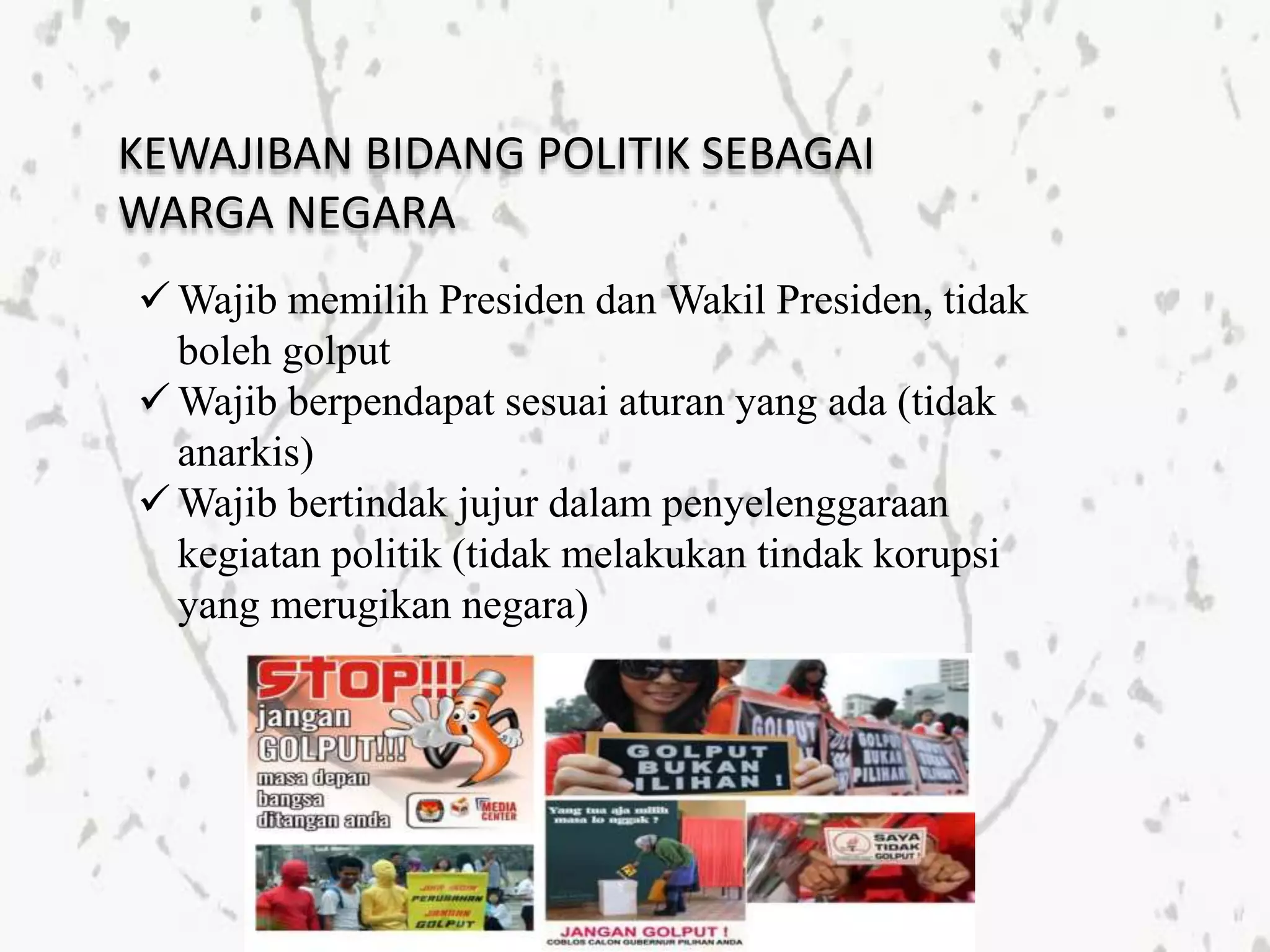 Hak politik sebagai warga negara | PPTX