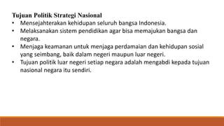 Kewarganegaraan-Politik strategi nasional | PPTX