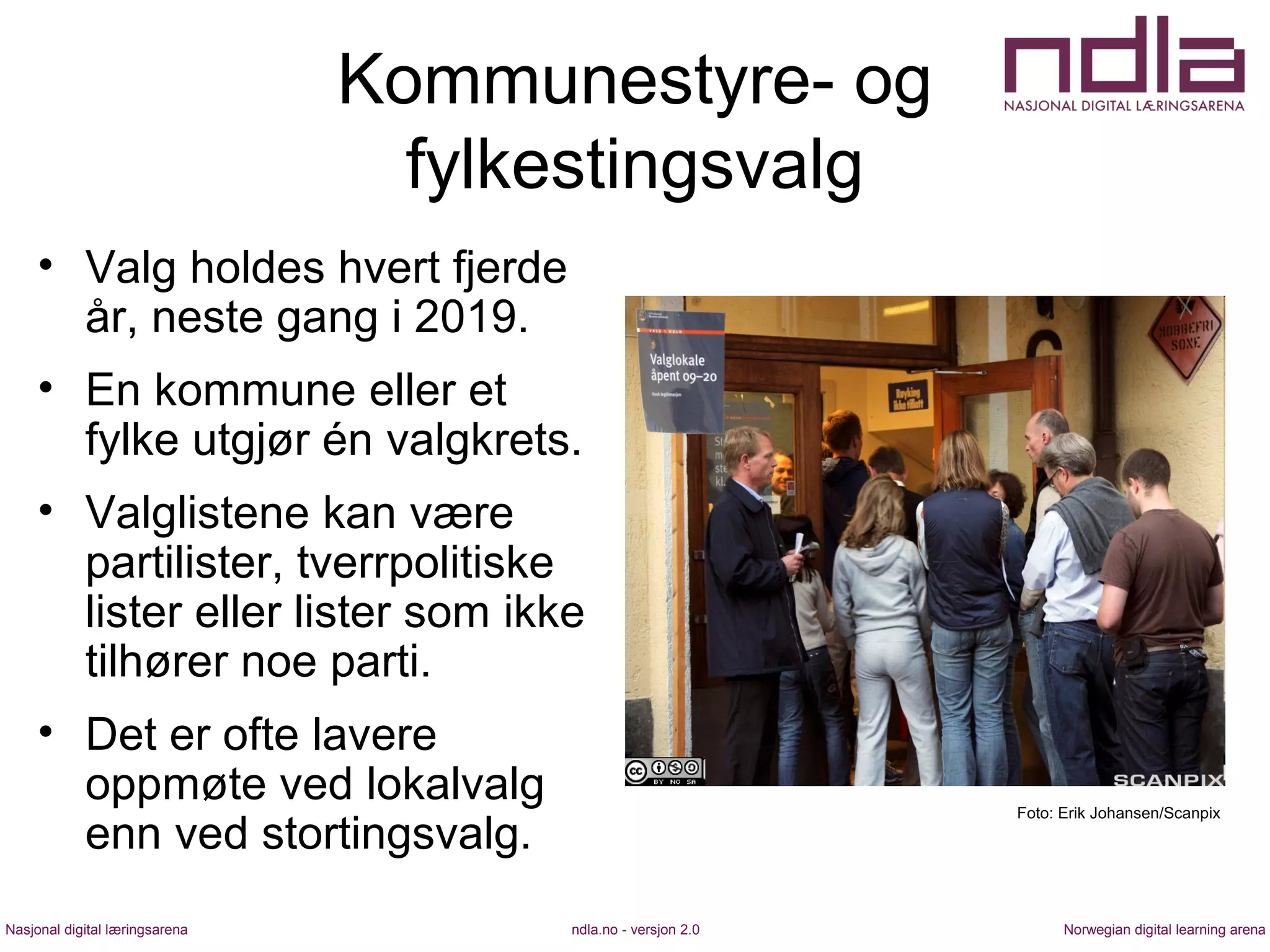 Politiske partier og valg nb | PPT