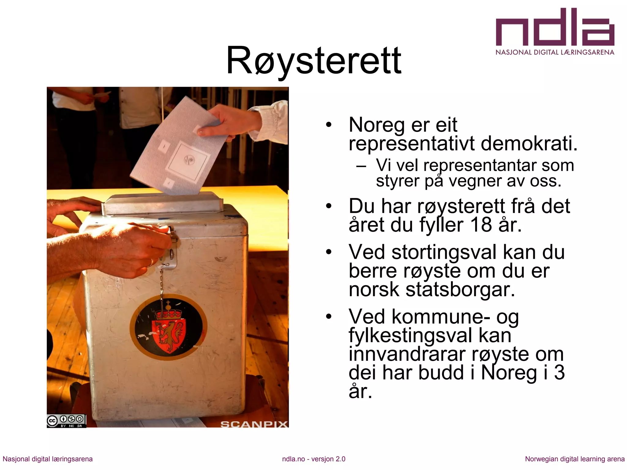 Politiske parti og val nn | PPT