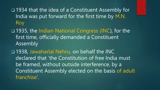 Making of Indian constitution with .pptx