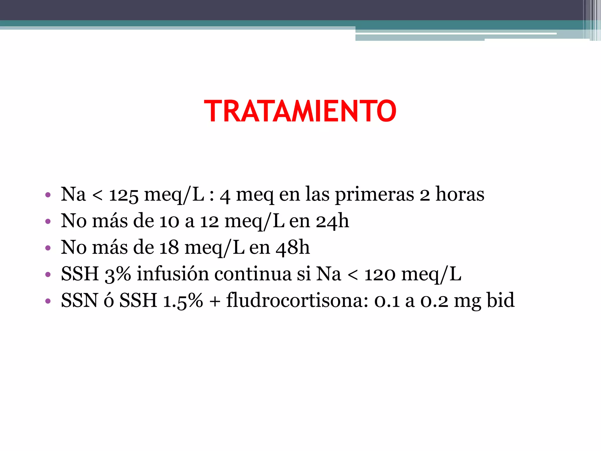 Diabetes Insípida Central, SIADH y Síndrome perdedor de Sal post ...