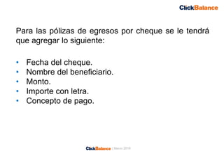 Pólizas de egresos | PDF