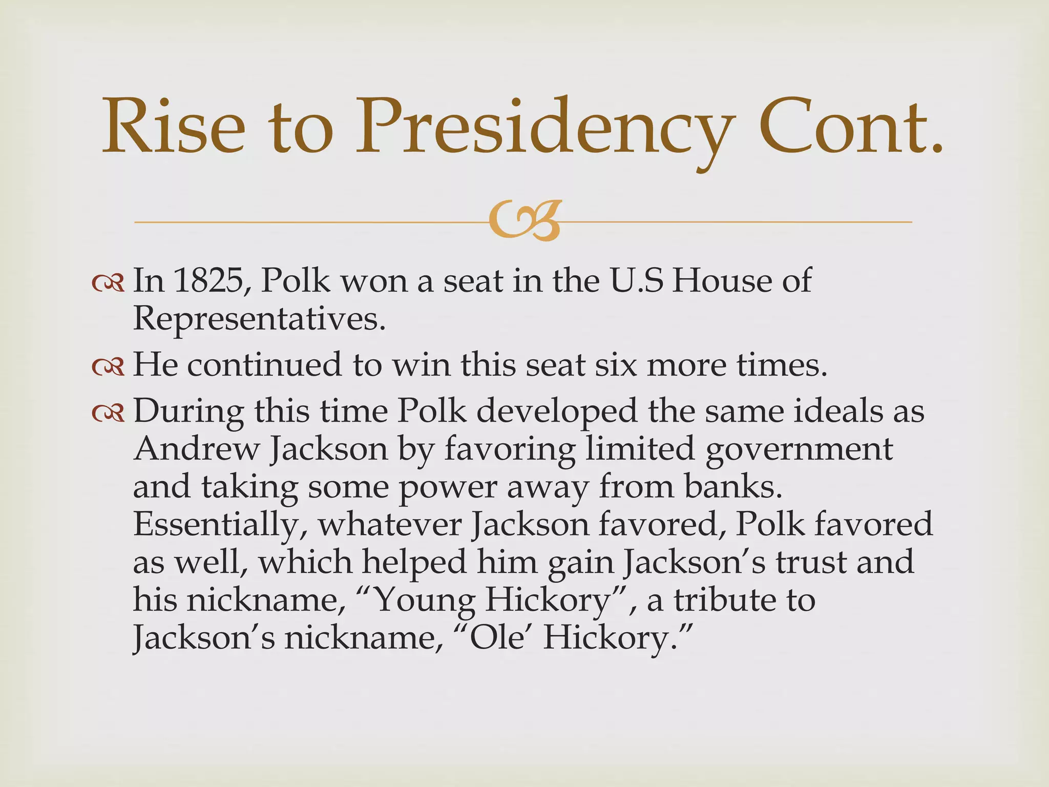 The Biography of James K. Polk | PPTX