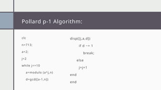 Example with discussion on Pollard Rho Algorithm.pptx
