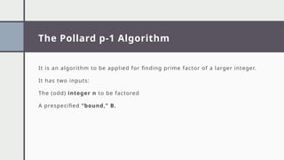 Example with discussion on Pollard Rho Algorithm.pptx