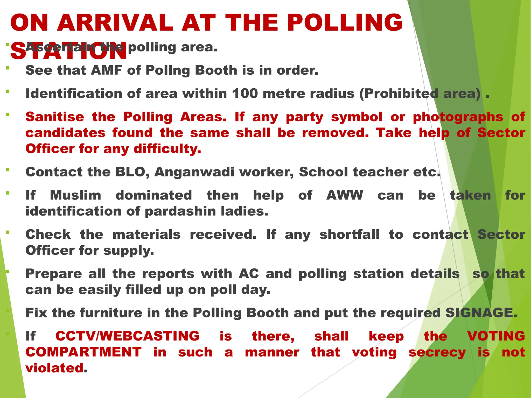 Election training for polling officer and prisiding officer | PPT