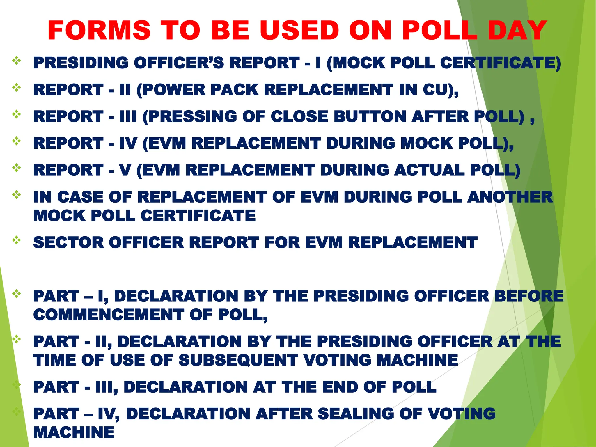 Election training for polling officer and prisiding officer | PPT