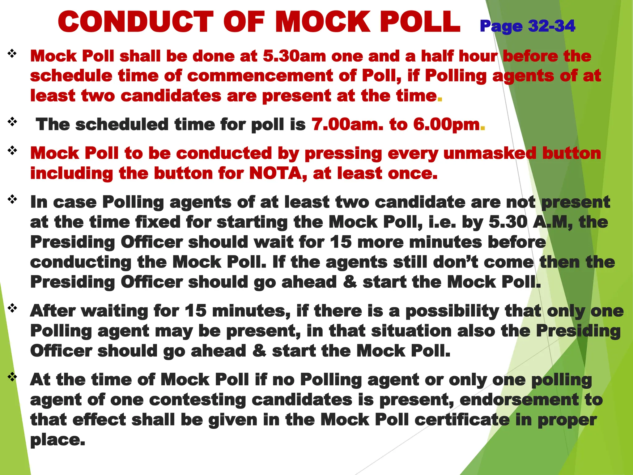 Election training for polling officer and prisiding officer | PPT