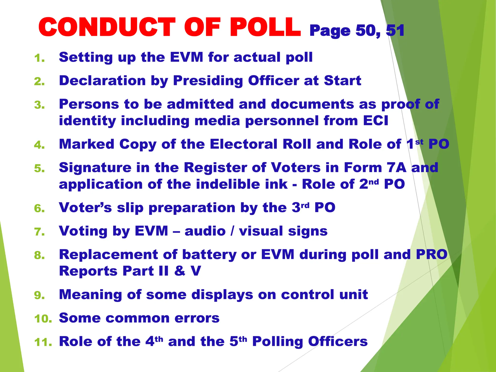 Election training for polling officer and prisiding officer | PPT