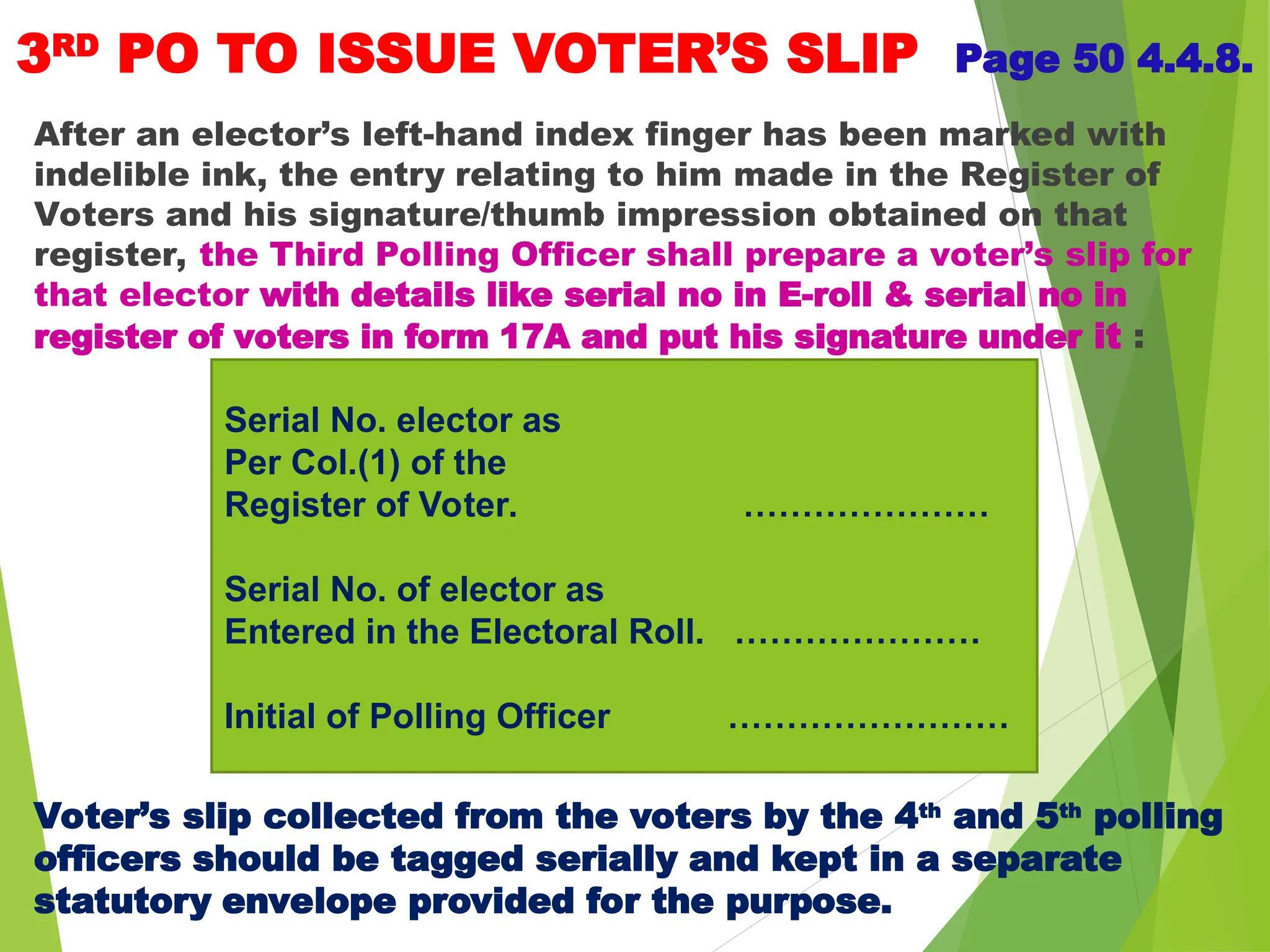 Election training for polling officer and prisiding officer | PPT