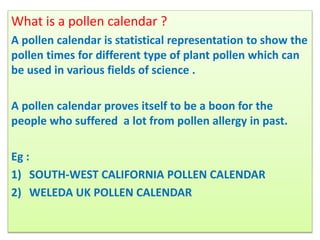 Pollen calendar | PPT