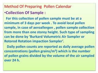 Pollen calendar | PPTX