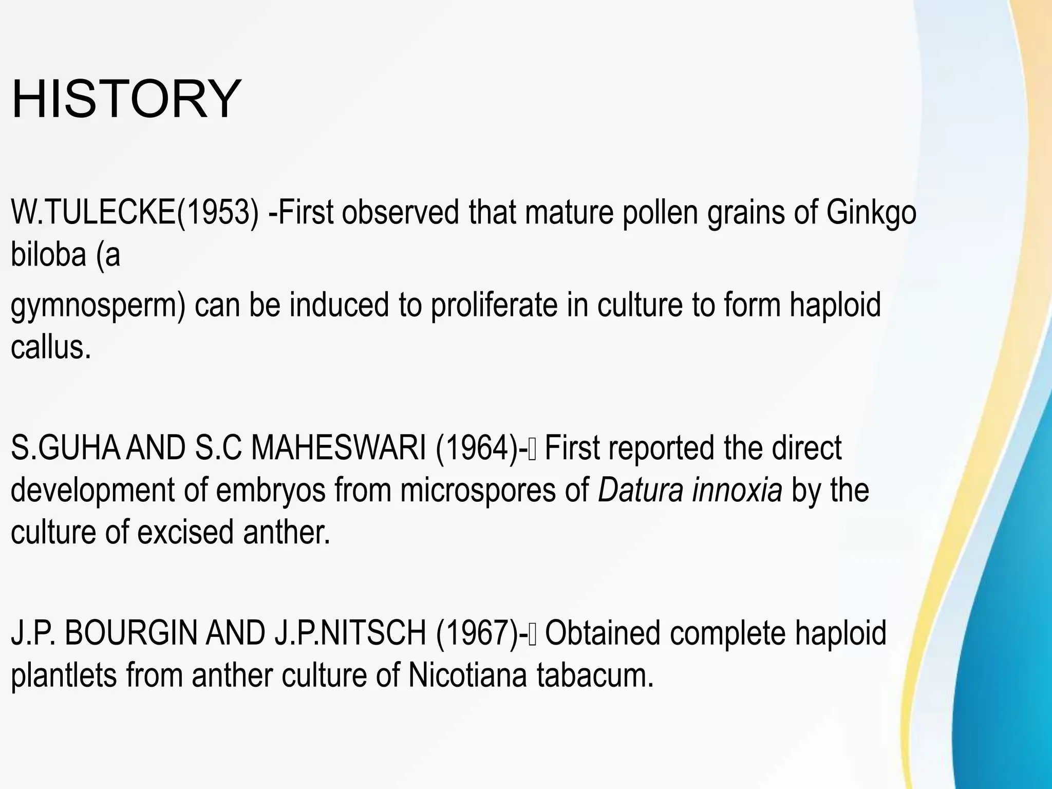 Pollen culture/Anther culture,Haploids.ppt