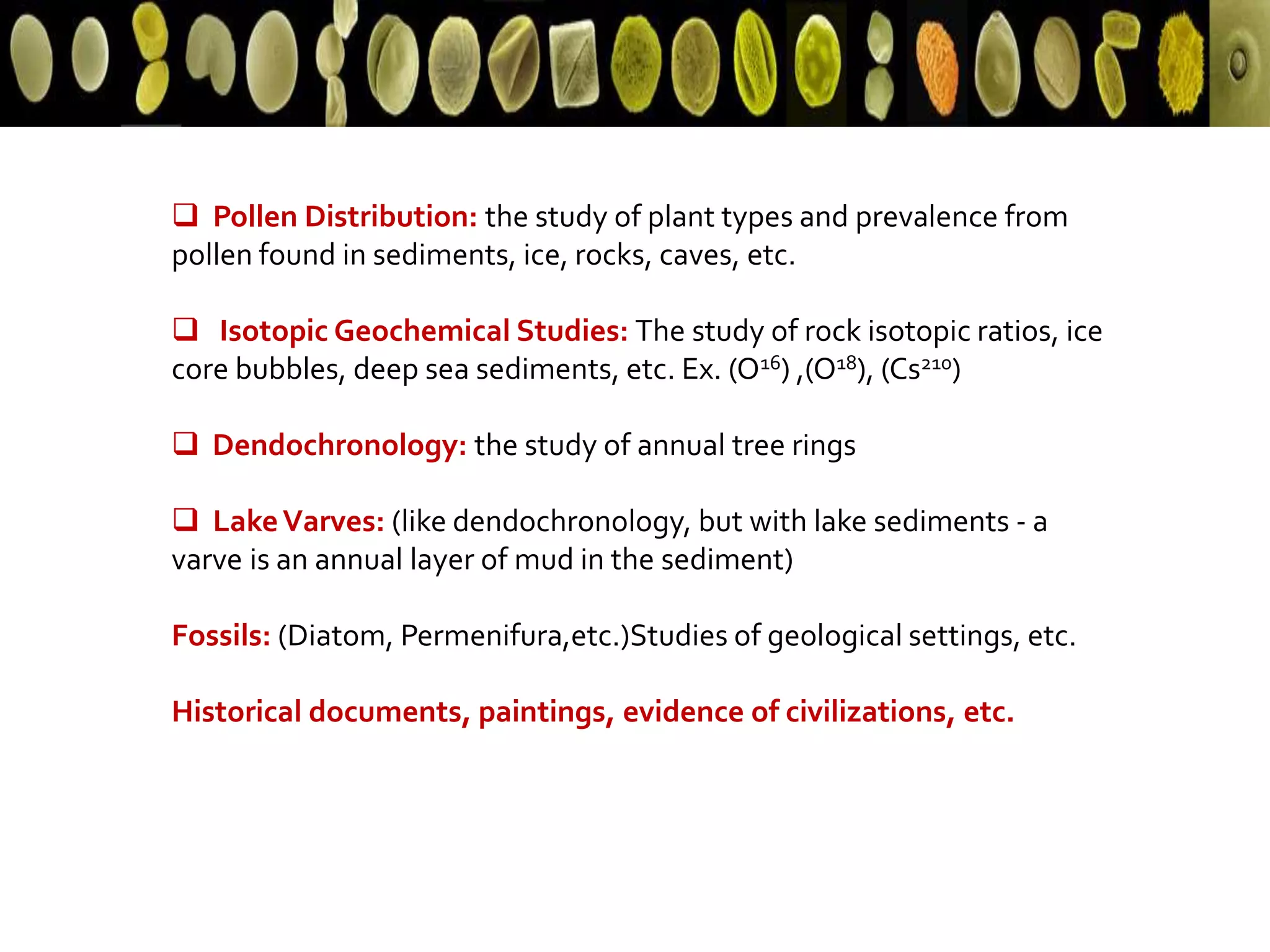Pollen study-Geomorhology Chapter | PPT