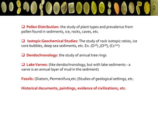 Pollen study-Geomorhology Chapter | PPT
