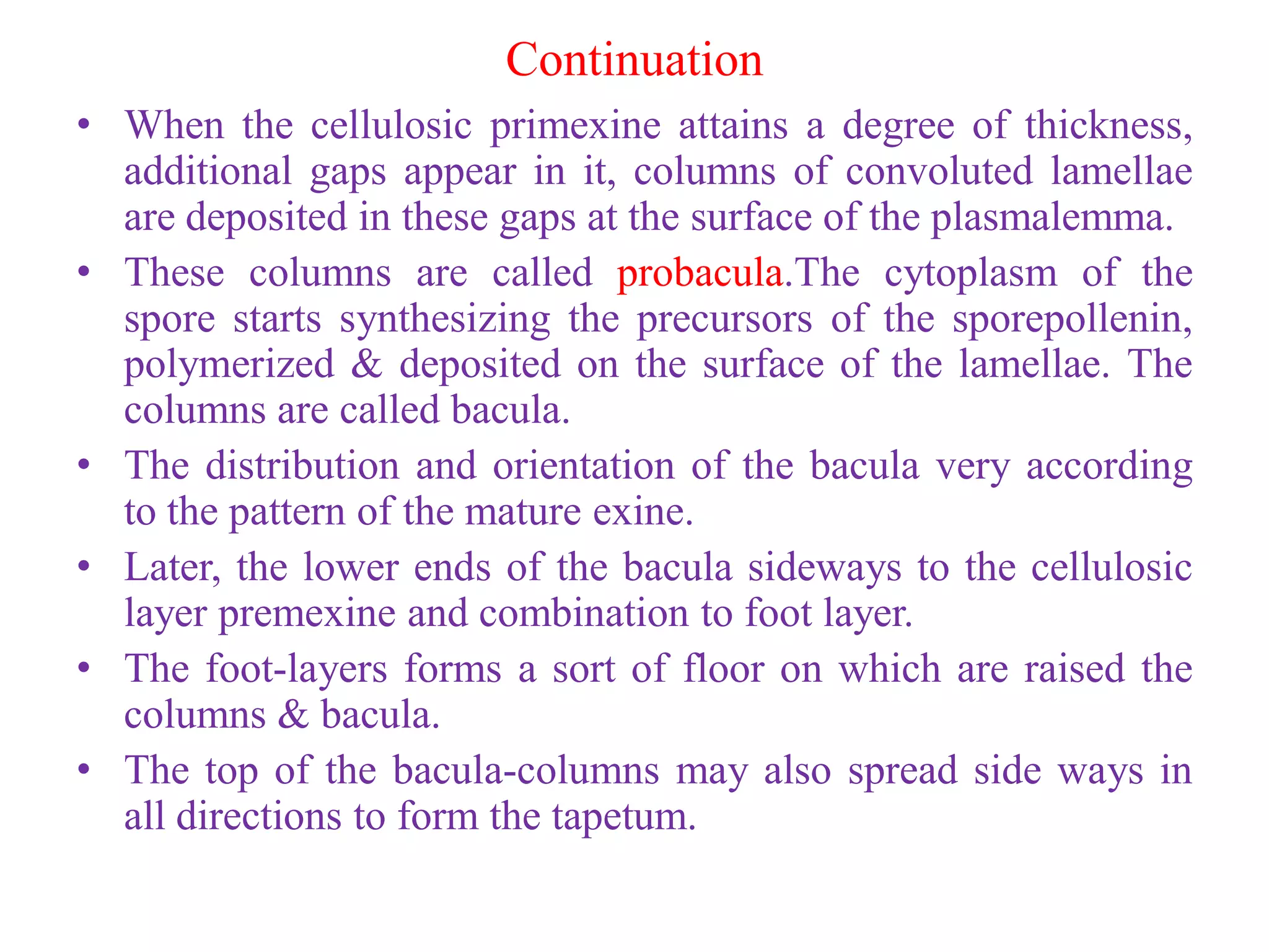 Pollen wall Structure and Male Germ Unit in Plants | PDF