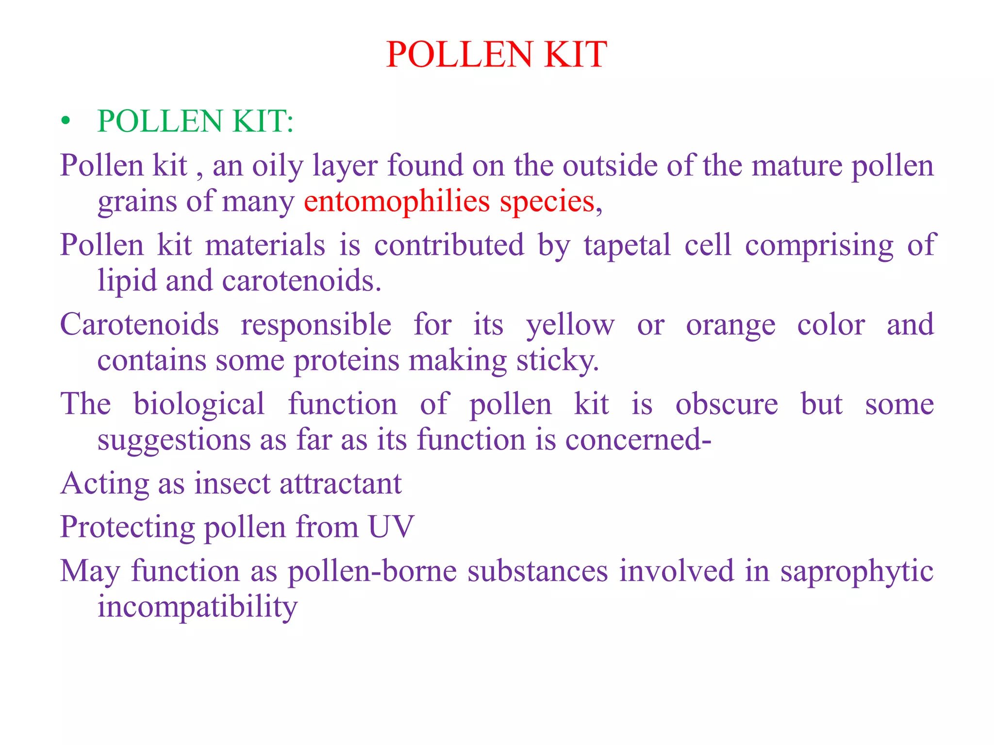 Pollen wall & mgu | PPT