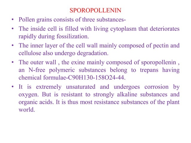 Pollen wall Structure and Male Germ Unit in Plants | PDF