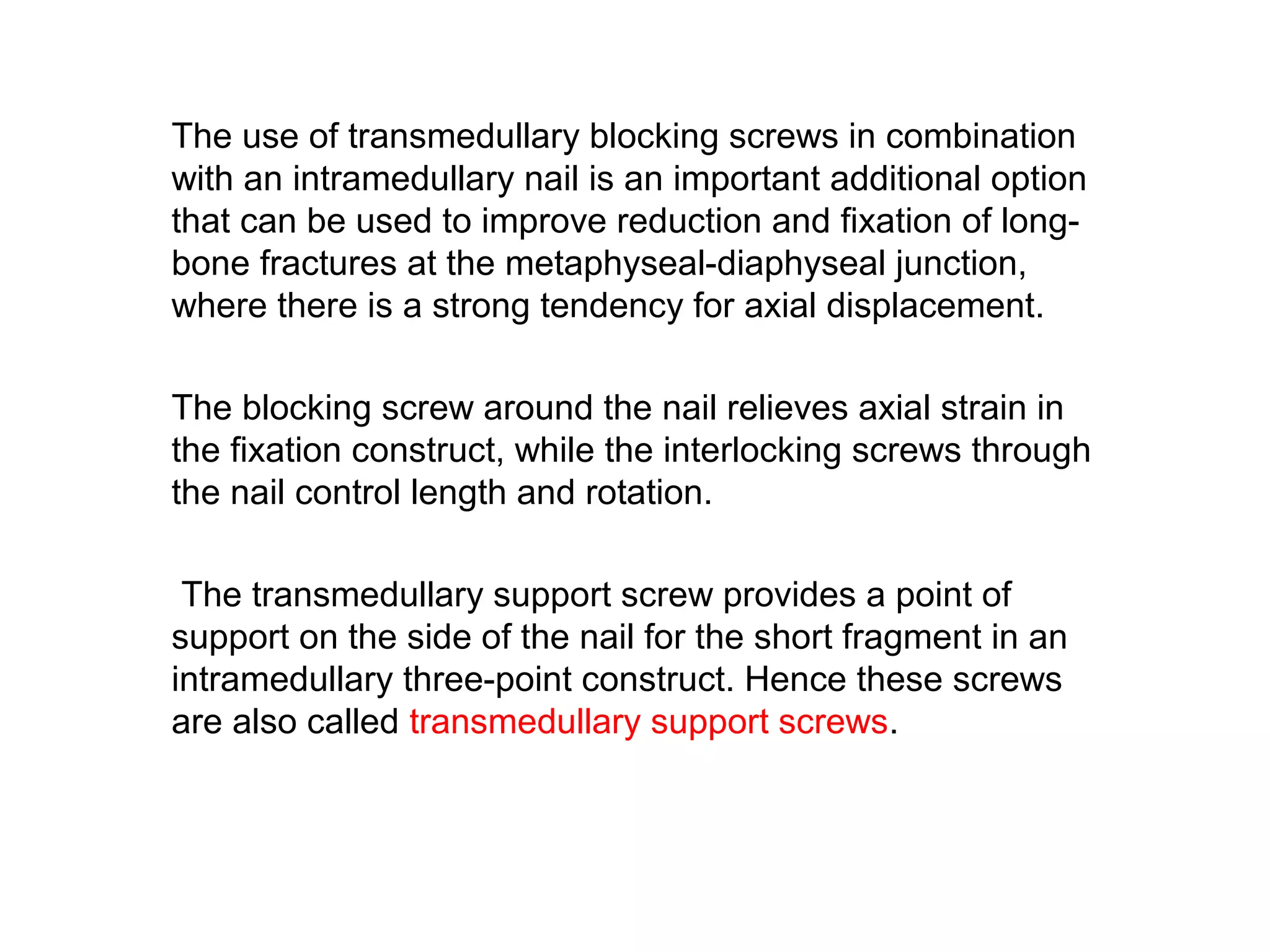 Poller or blocking screw | PPT