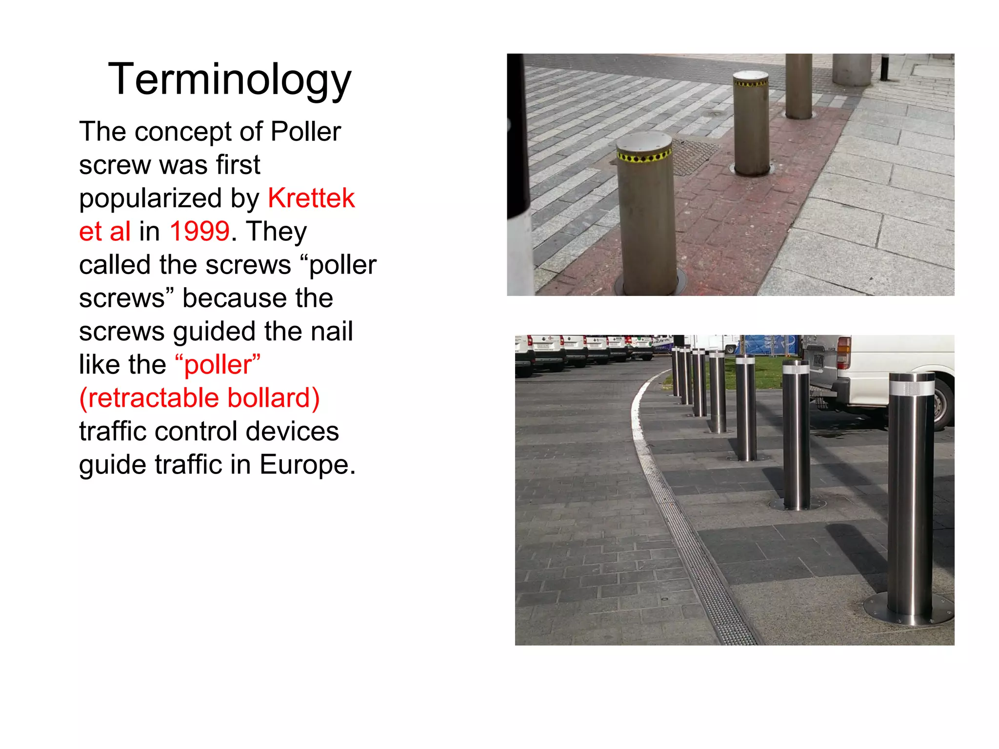 Poller or blocking screw | PPT