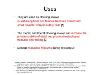 Poller or blocking screw | PPT