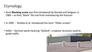 Poller screw | PPTX