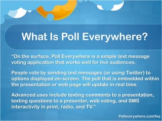 Polleverywhere Tutorial | PPT