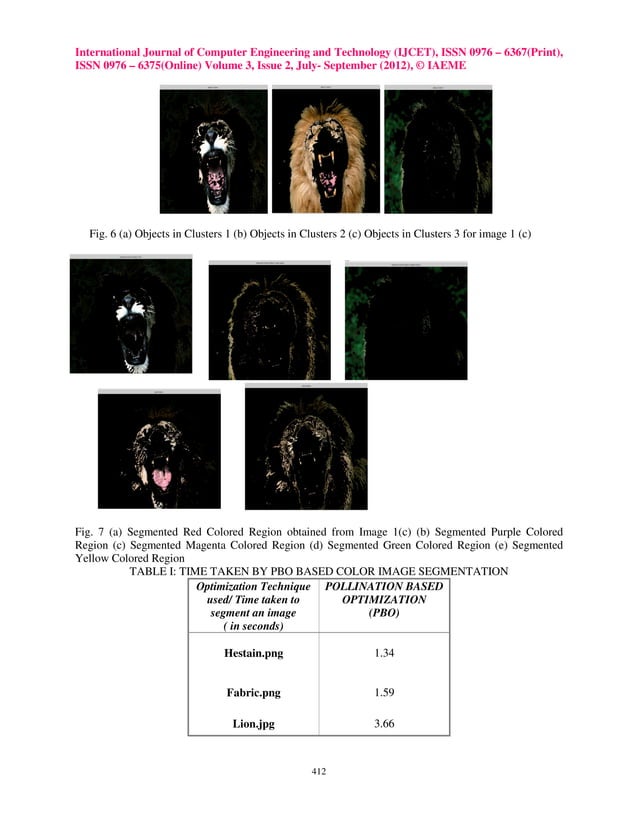 Pollination Based Optimization For Color Image Segmentation Pdf