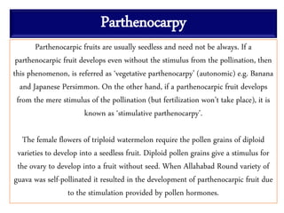 Pollination, Fruit set, Fruit drops, Causes of fruit drops ...