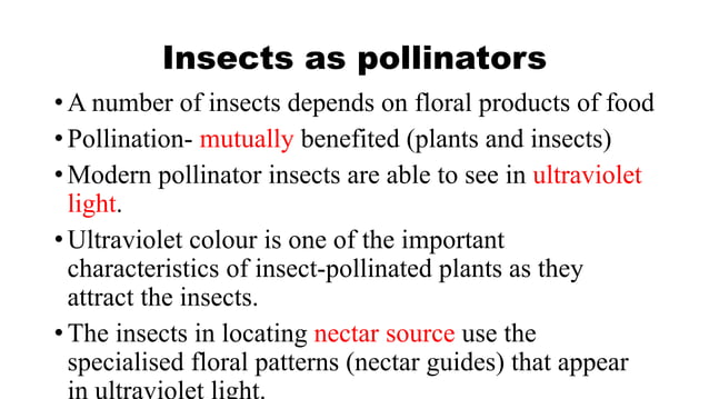 Pollinators and their types | PPTX