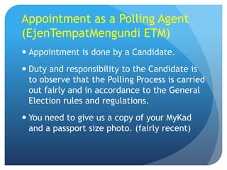 Polling agents ge13 handout version v2 | PPTX