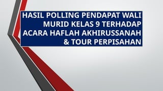 Polling Wali Murid kls 9 acara akhirussanah.pptx