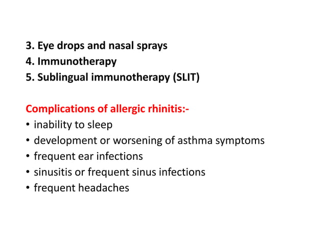 Pollinosis(allergic rhinitis), insect allergy & food allergy | PPTX ...