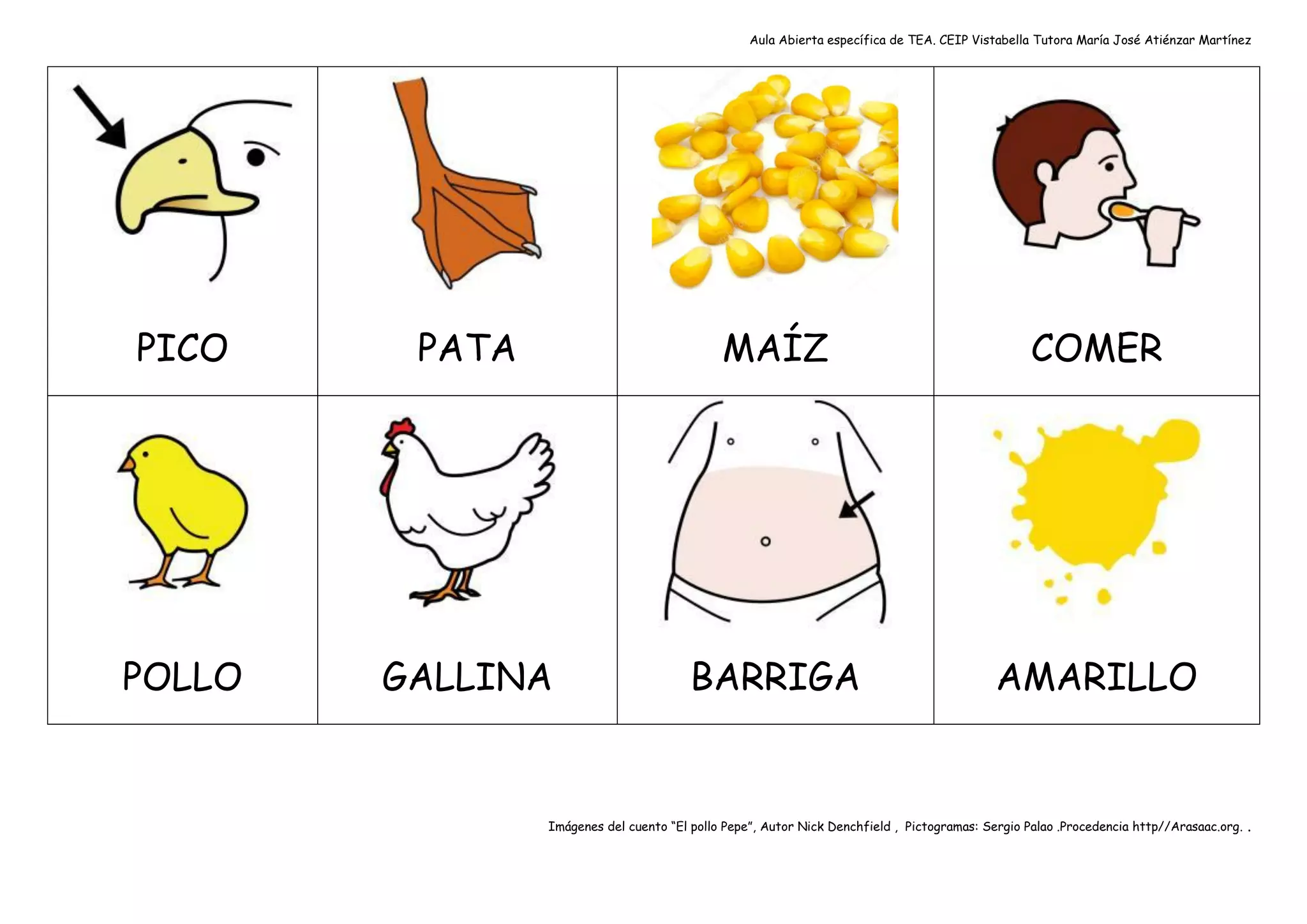 Actividades del cuento "El pollo Pepe" de Nick Denchfield y Ant Parker ...